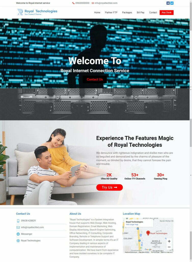 Royal ISP – Responsive WordPress Theme – Royal Technologies
